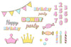 Happy Birthday Party Clipart. Donut Clipart - So Fontsy