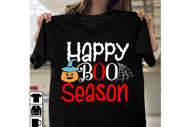 Happy Boo Season SVG Cut File, Happy Boo Season Sublimation PNG ...