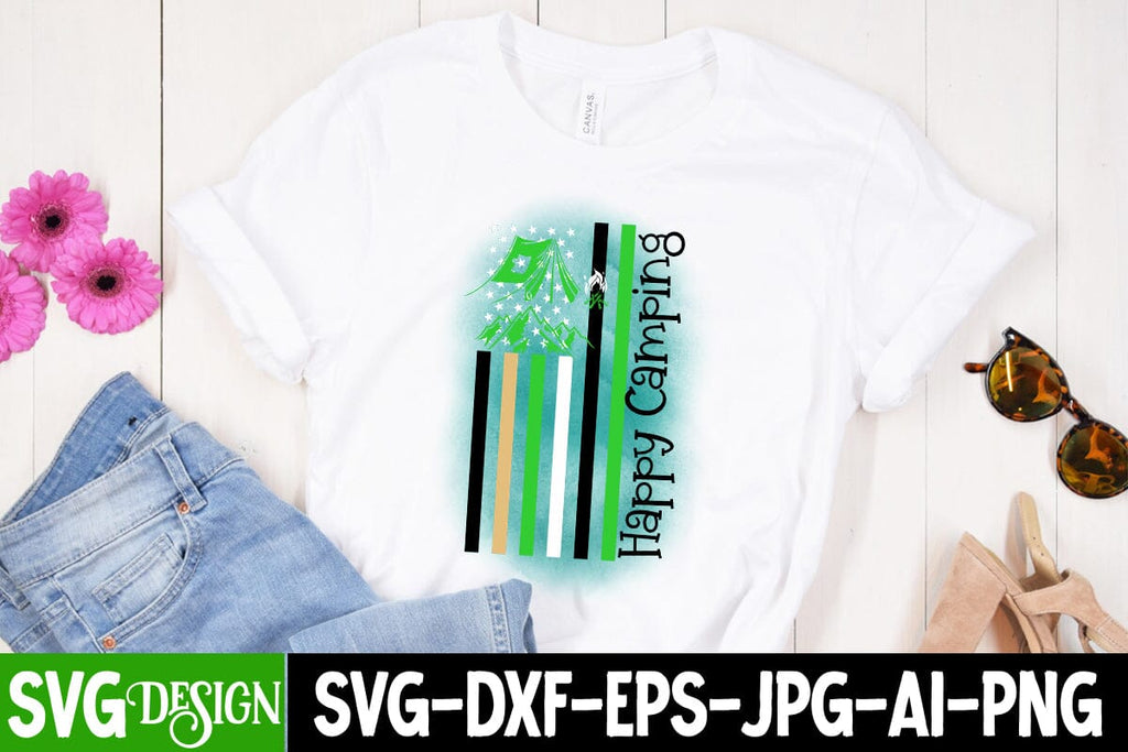 Happy Camping Sublimation Design, Camp Life Sublimation Design, Camp ...