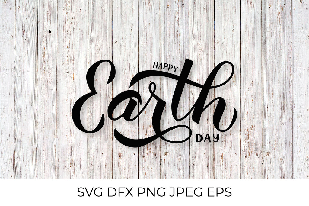 Happy Earth Day calligraphy hand lettering - So Fontsy