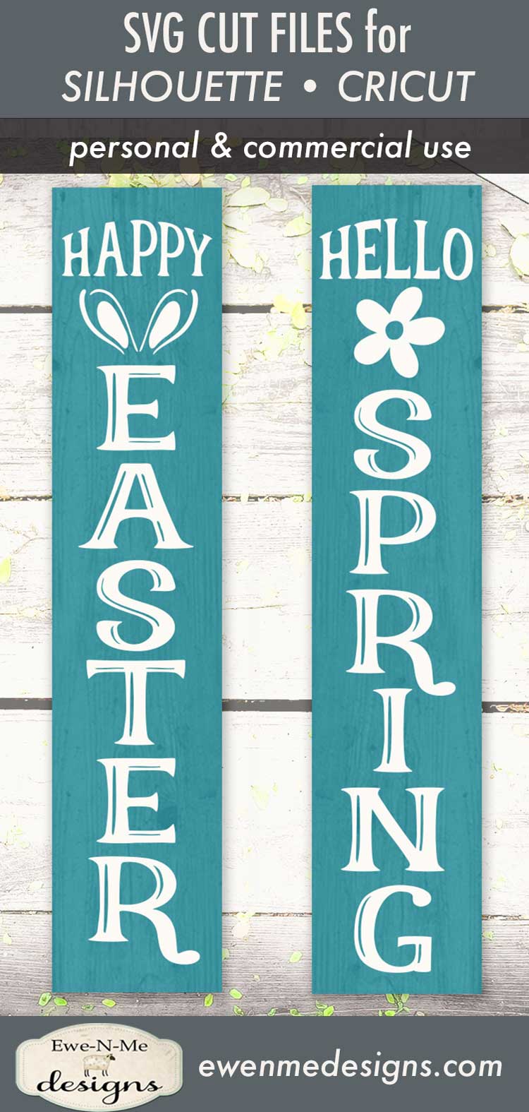 Happy Easter - Hello Spring - Vertical - SVG - So Fontsy
