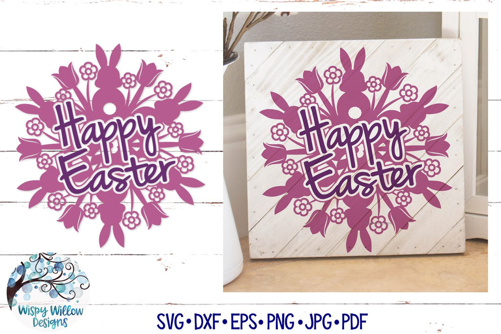 Happy Easter Mandala SVG - So Fontsy
