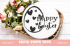 Happy Easter Sign SVG | Easter Round Sign SVG - So Fontsy