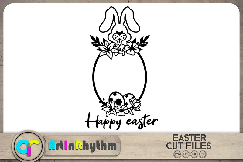 Happy easter split monogram svg - So Fontsy