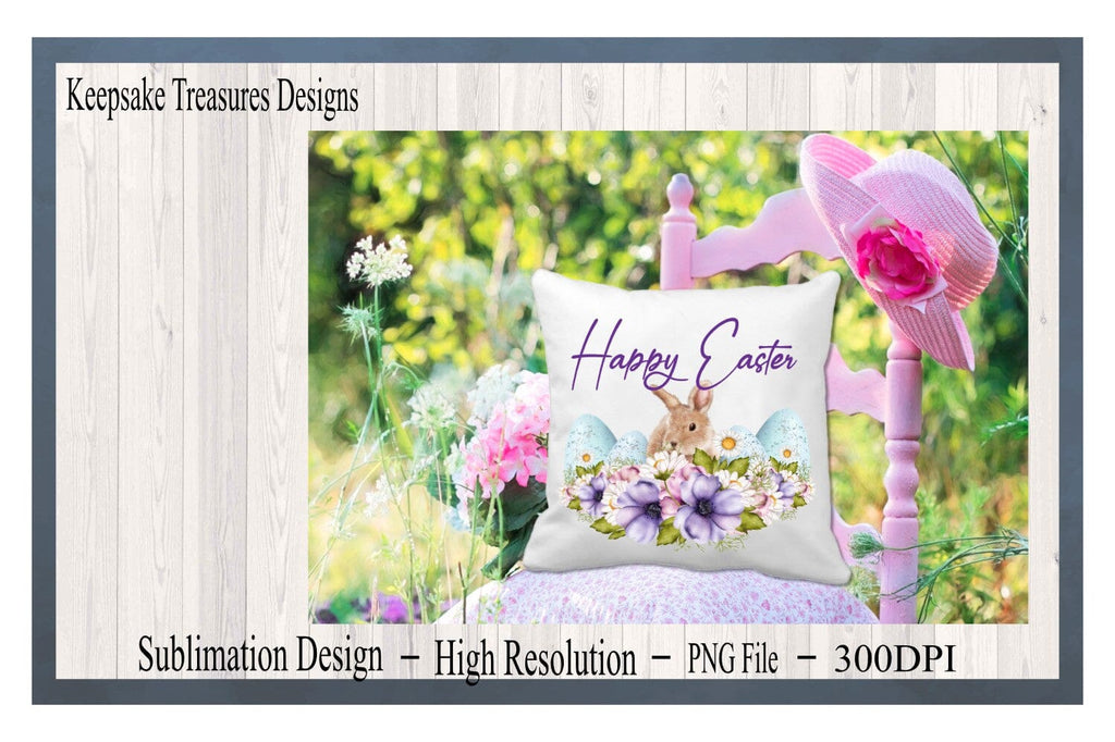 Happy Easter, Sublimation Bunny, PNG for Sublimation, Multiple Uses ...