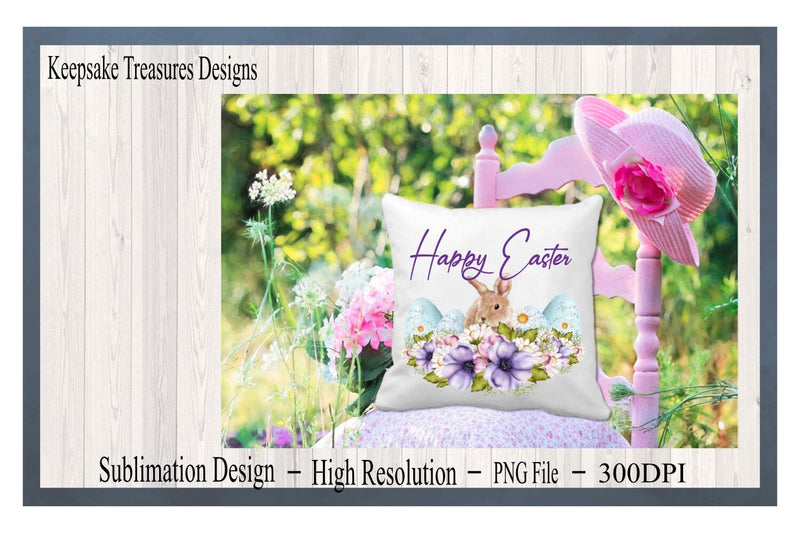 Happy Easter, Sublimation Bunny, PNG for Sublimation, Multiple Uses ...