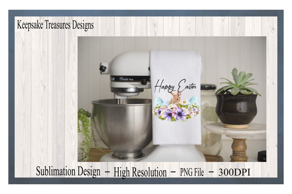 Happy Easter, Sublimation Bunny, PNG for Sublimation, Multiple Uses ...