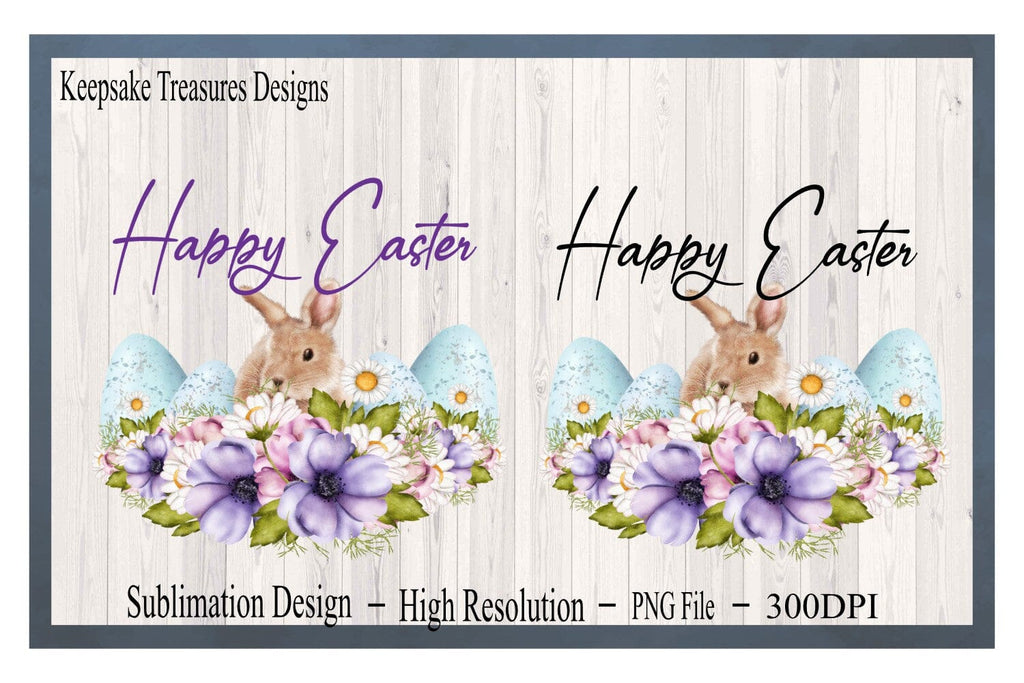 Happy Easter, Sublimation Bunny, PNG for Sublimation, Multiple Uses ...