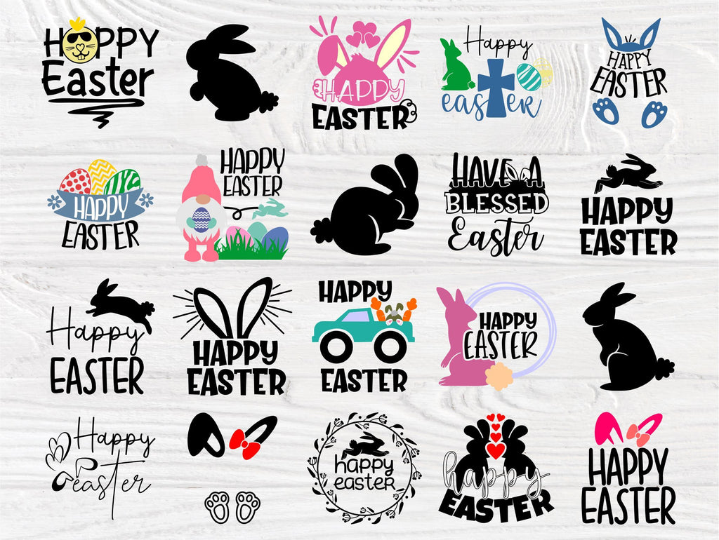 Happy Easter SVG Cut Files, Sayings Svg, Funny Svg - So Fontsy