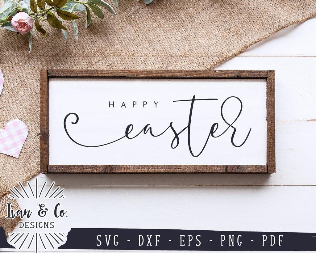 Happy Easter SVG Files | Easter Sign Svg | Spring Sign Svg | Farmhouse ...