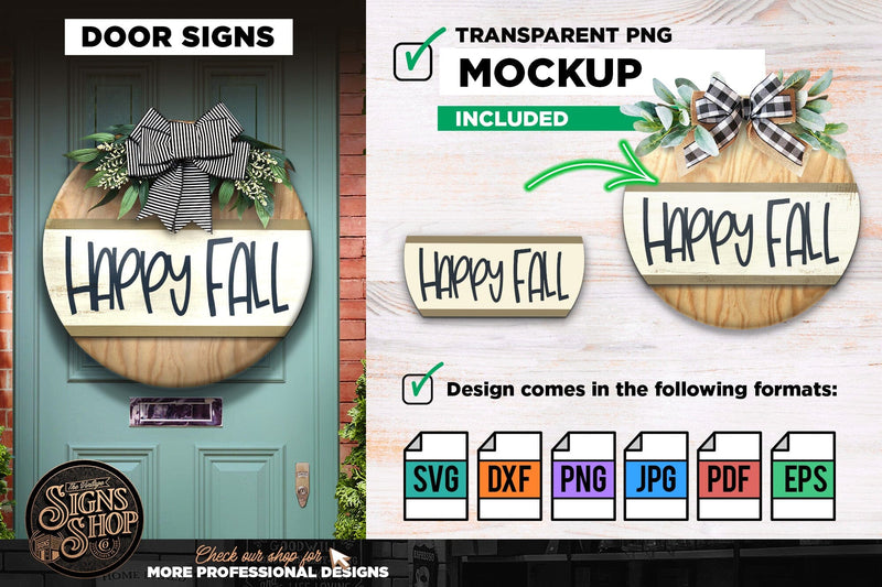 Happy Fall Cute | FALL SVG Sign - So Fontsy