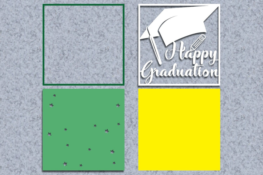 Happy Graduation Layered papercut - So Fontsy