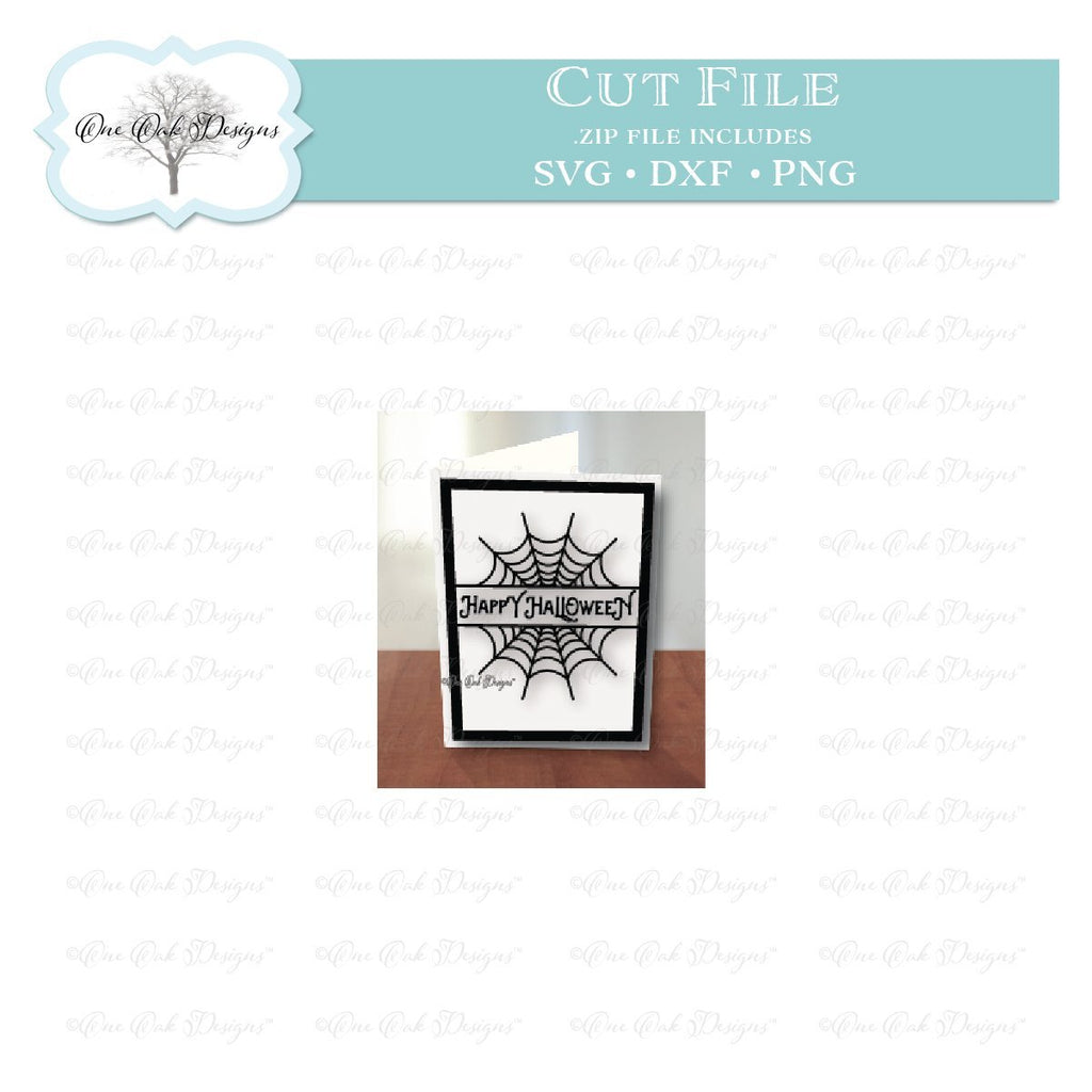 Happy Halloween Split Spider Web - So Fontsy