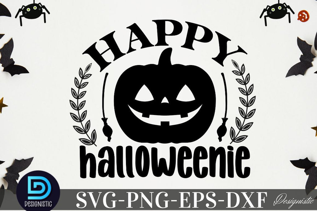 Happy halloweenie SVG - So Fontsy