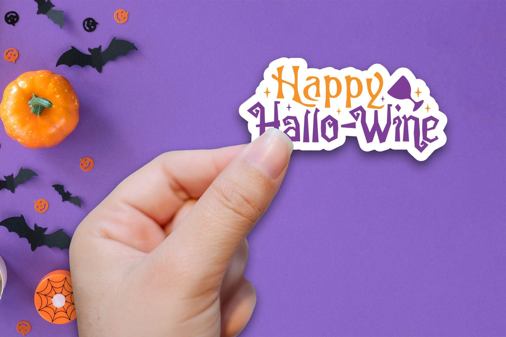 Happy Hello-Wine PNG Printable Sticker - So Fontsy