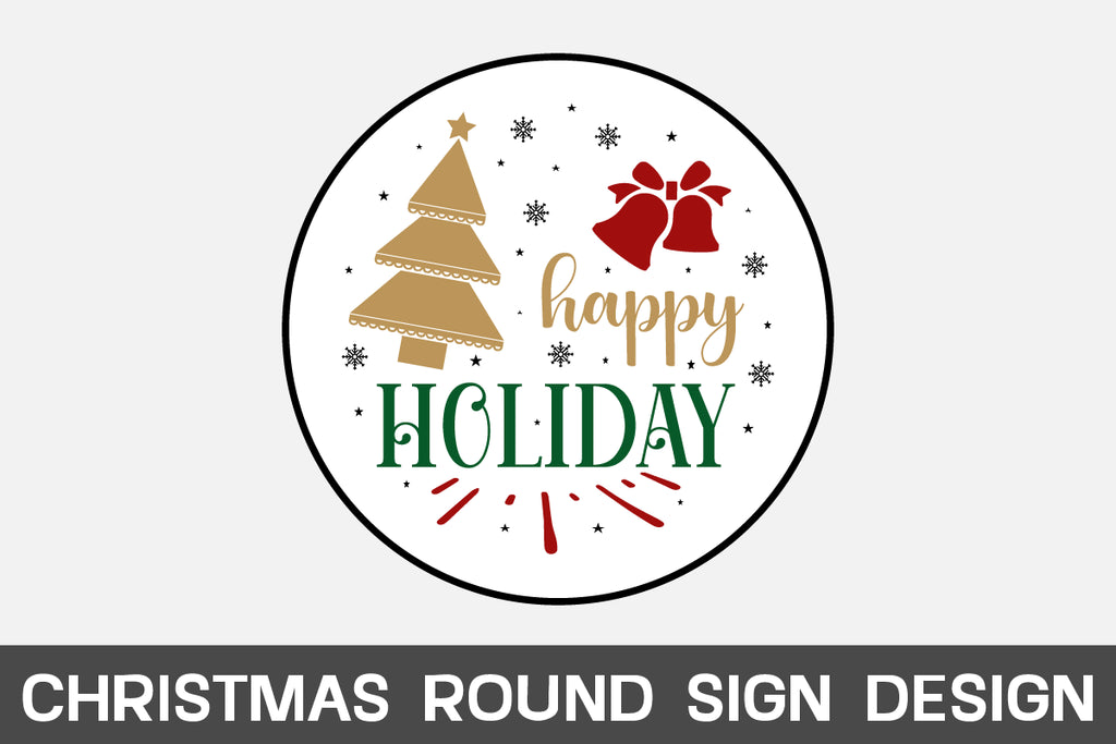 Happy Holiday Svg Design - So Fontsy