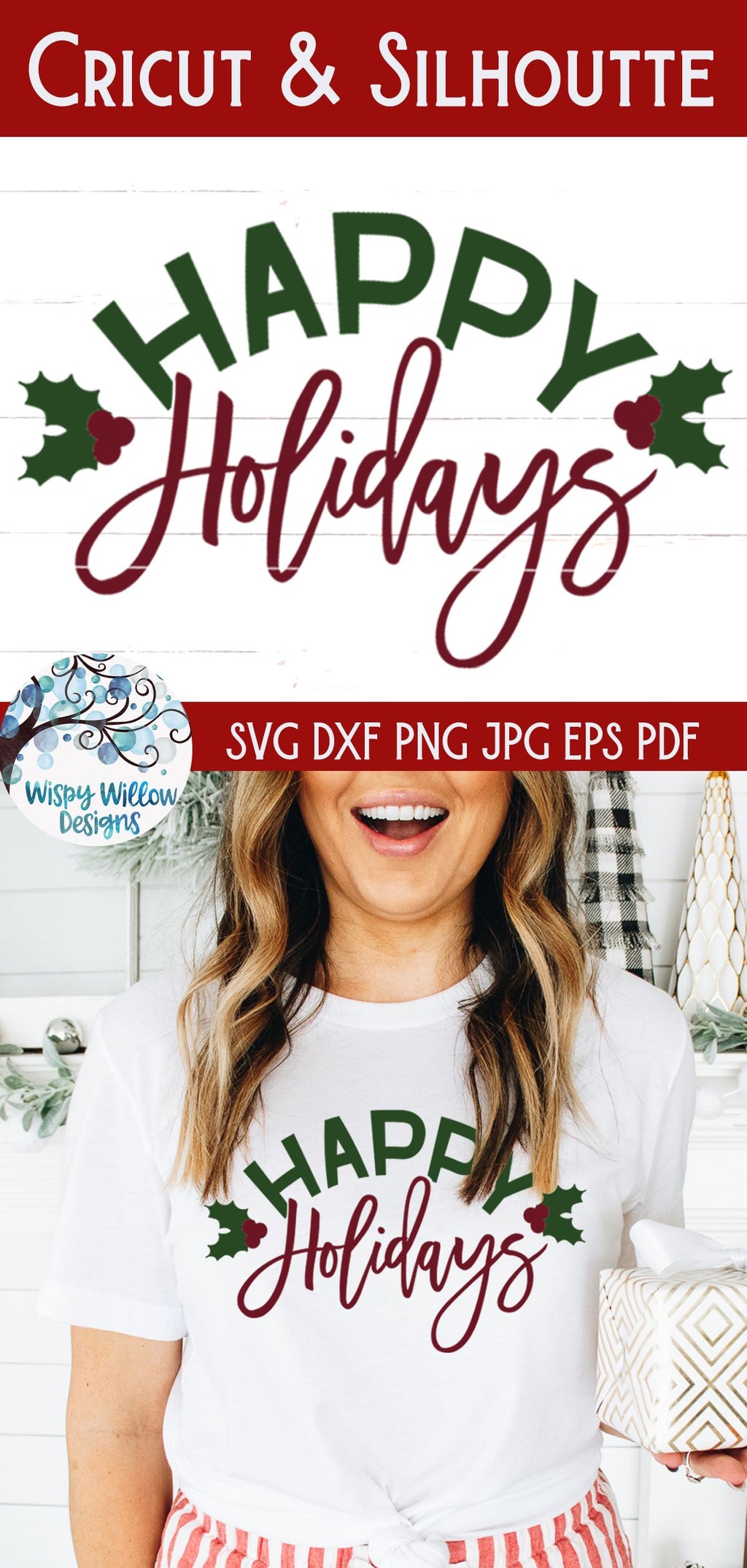 Happy Holidays SVG - So Fontsy