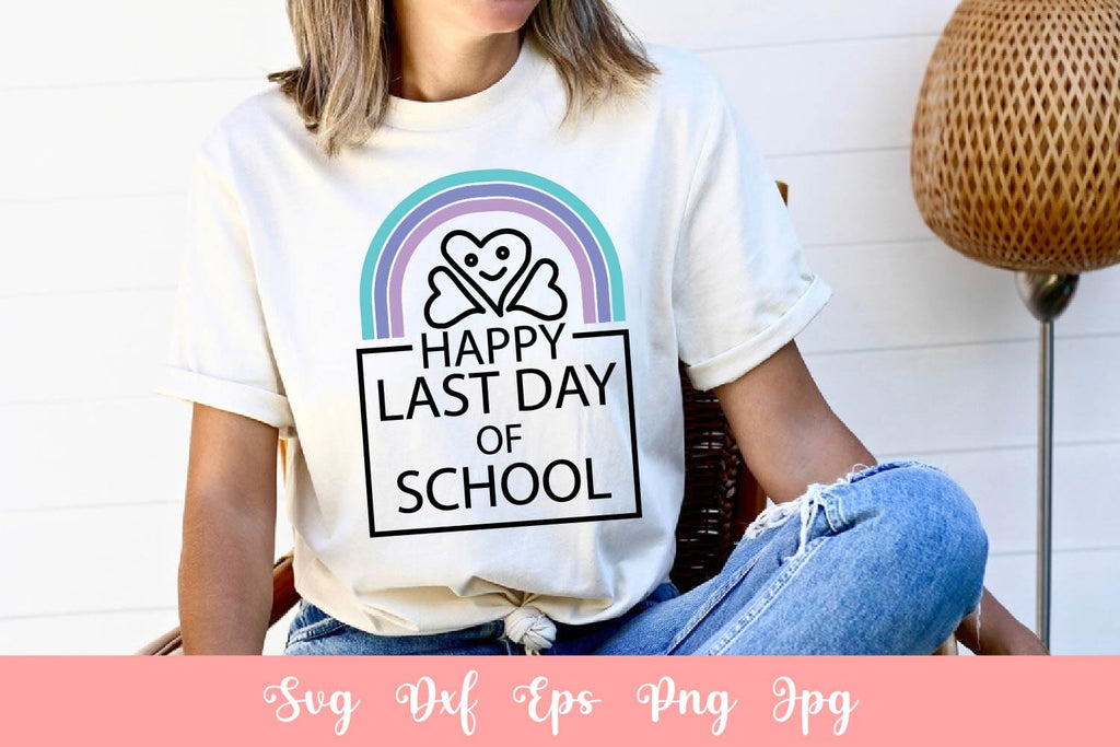 Happy Last Day Of School SVG File Free For Commercial Use - So Fontsy