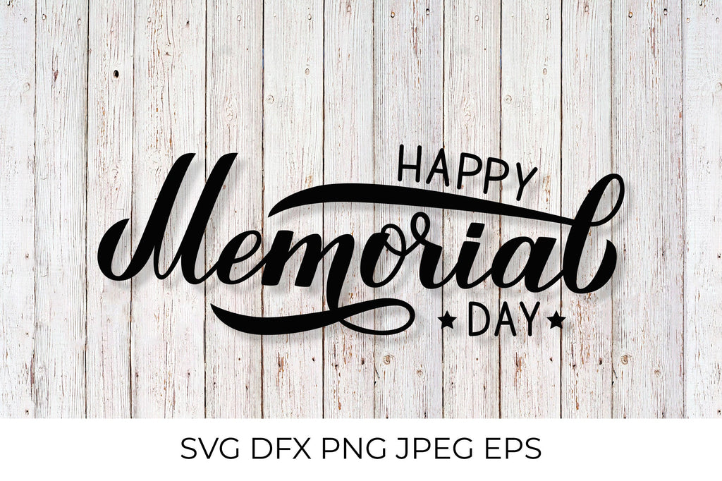 Happy Memorial Day calligraphy - So Fontsy