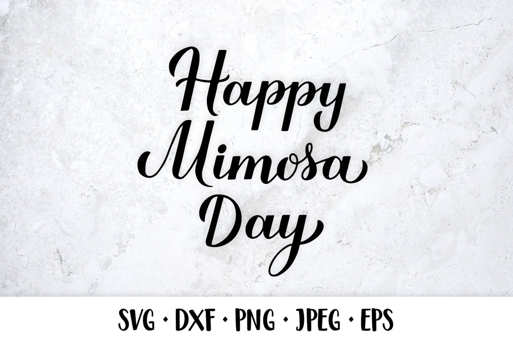 Happy Mimosa Day SVG. Mimosa typography - So Fontsy