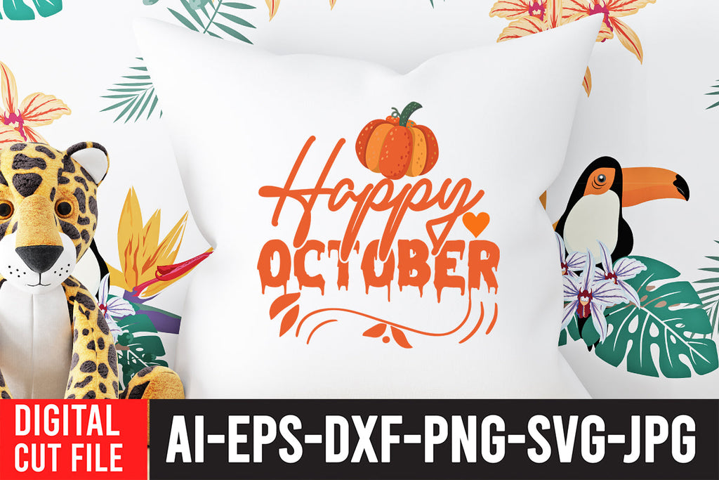 Happy October SVG Design - So Fontsy