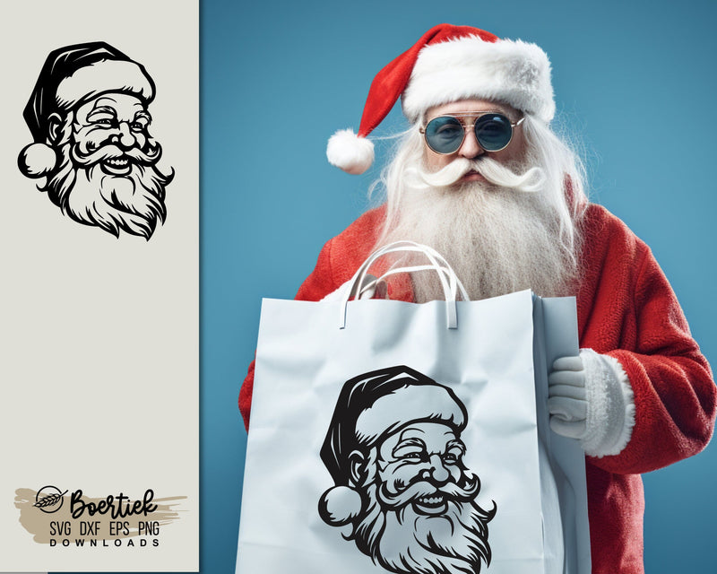 Happy Santa Claus SVG file - So Fontsy