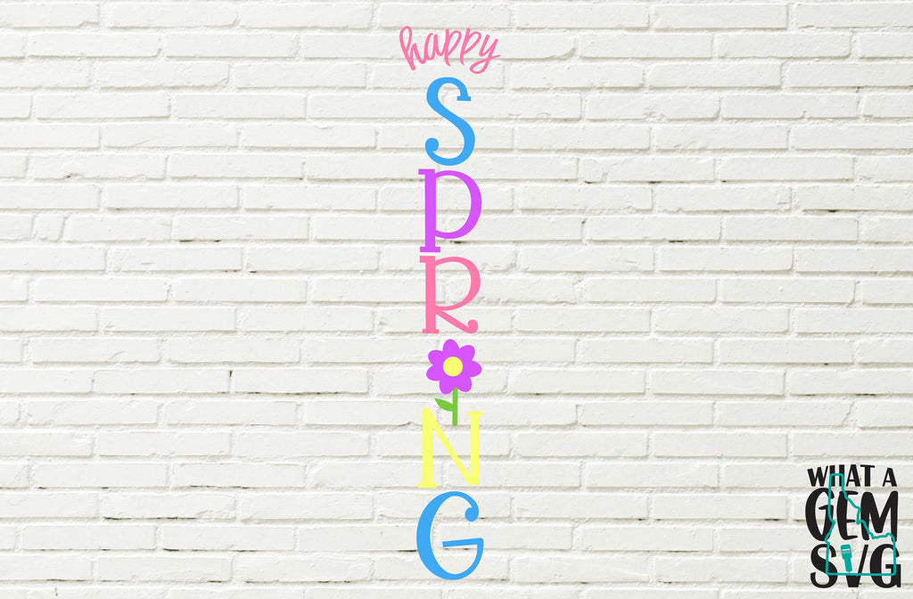 Happy Spring Porch Sign SVG | Hello Spring SVG | Spring Decor | Spring ...