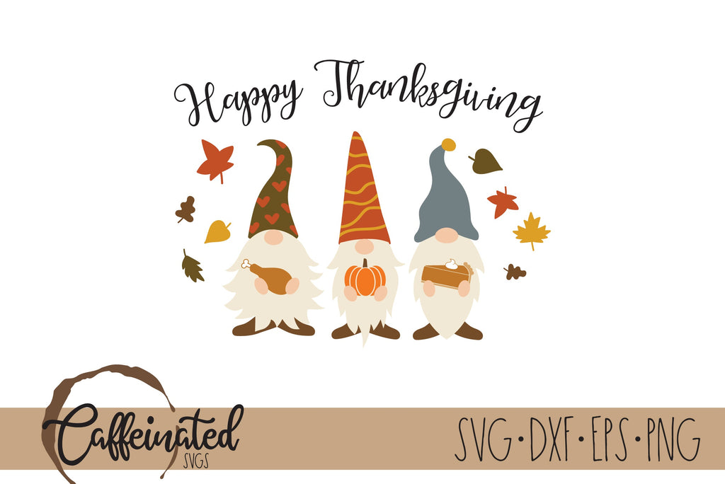 Happy Thanksgiving Gnomes SVG - So Fontsy