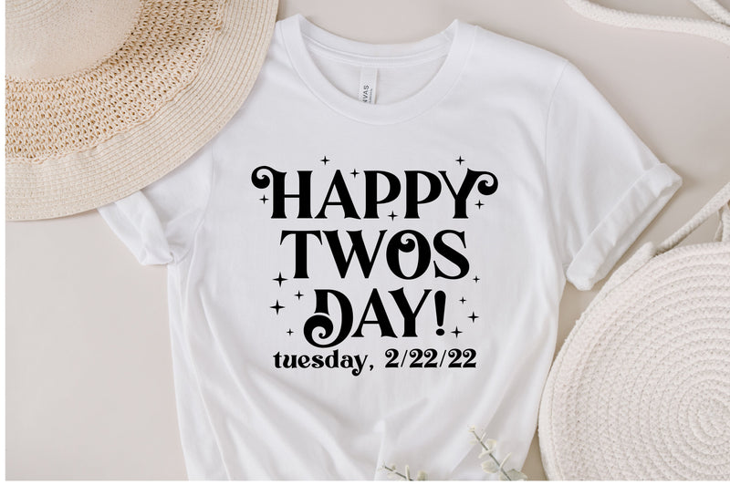 Happy Twosday 2.22.22 Svg, Twosday 2.22.22 svg, Tues Day svg, Happy ...
