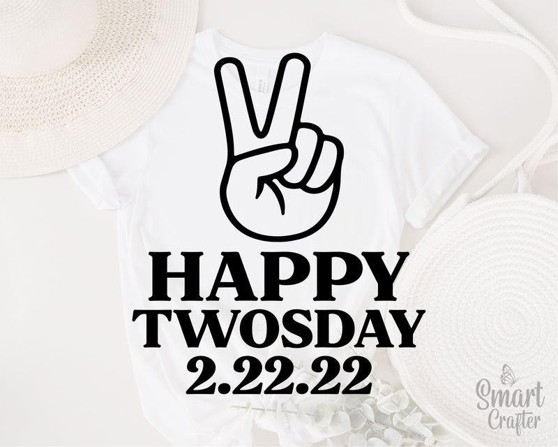 Happy Twosday 2.22.22 Svg, Twosday 2.22.22 svg, Twos Day svg, Happy ...