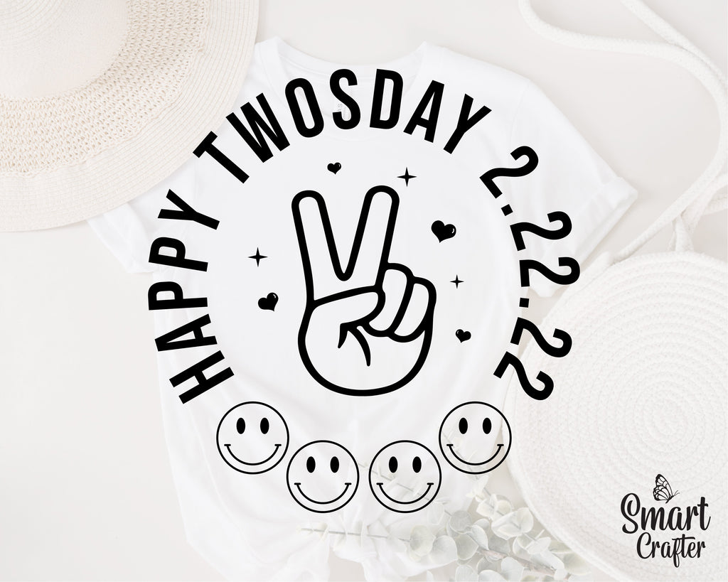 Happy Twosday 2.22.22 Svg, Twosday 2.22.22 svg, Twos Day svg, Happy ...