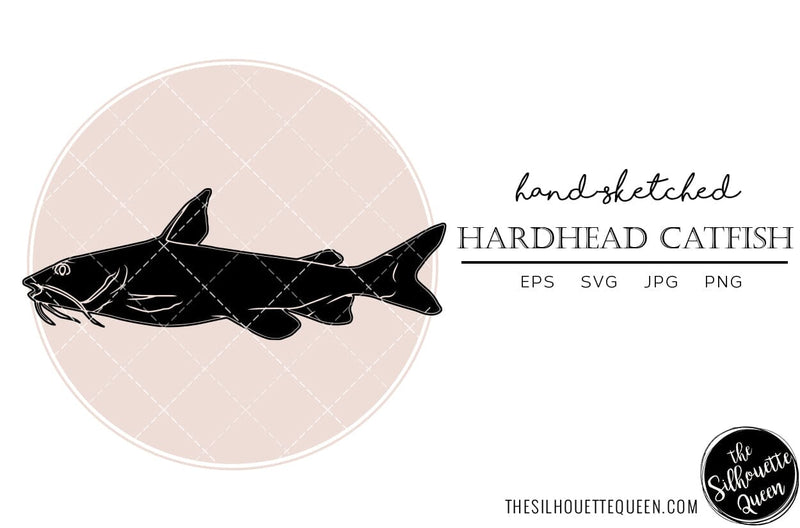 Hardhead Catfish Hand sketched, hand drawn vector clipart - So Fontsy