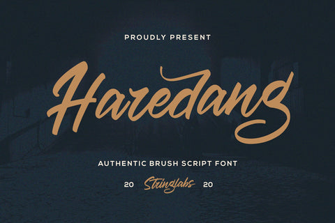 Haredang - Bold Script Font - So Fontsy