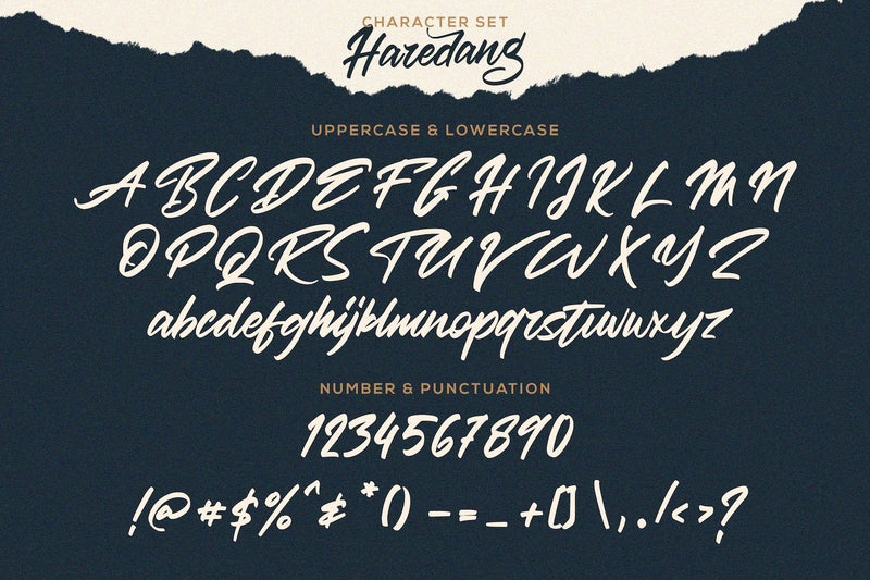 Haredang - Bold Script Font - So Fontsy