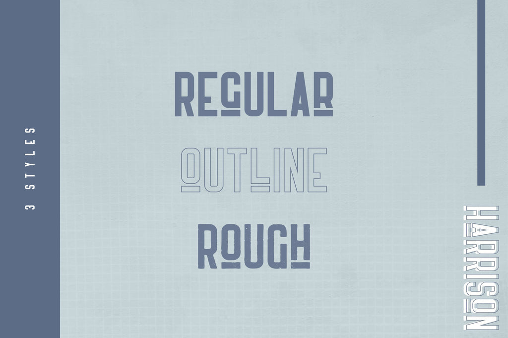Harrison - Retro typeface - So Fontsy