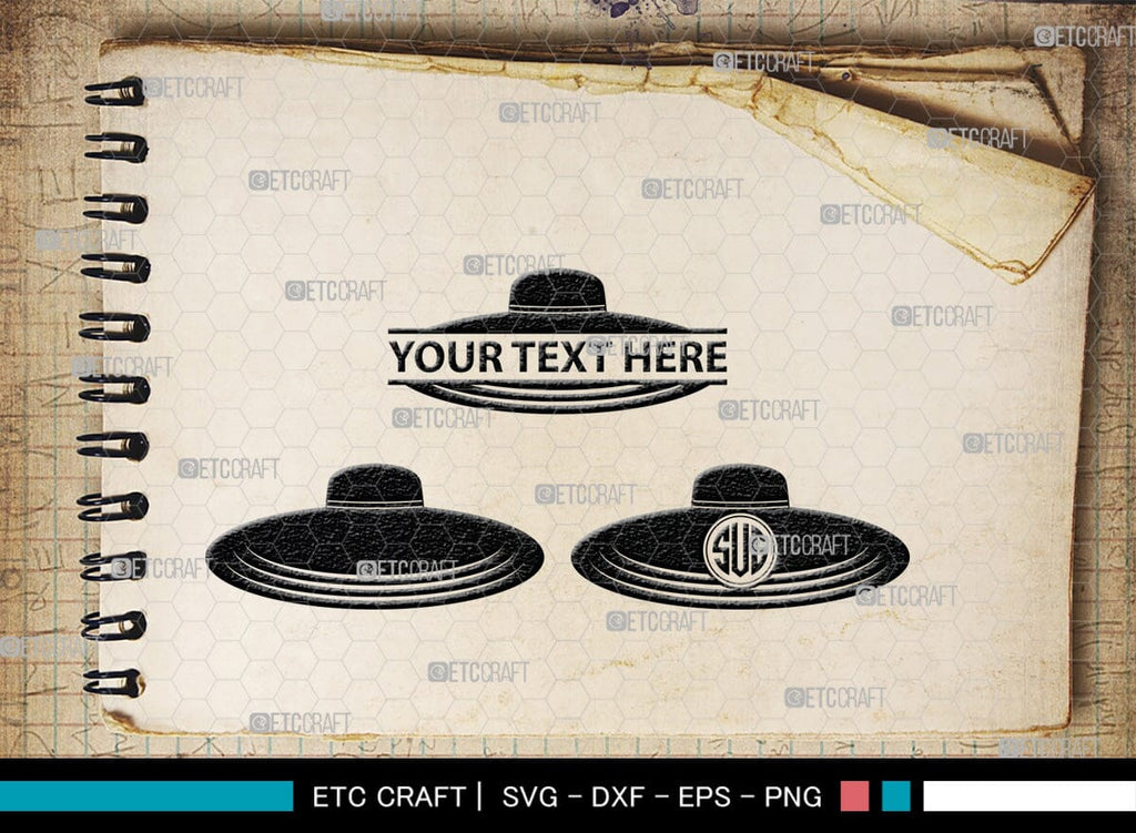 Hat Monogram, Hat Silhouette, Hat SVG, Baseball Cap Svg, Cap Svg ...