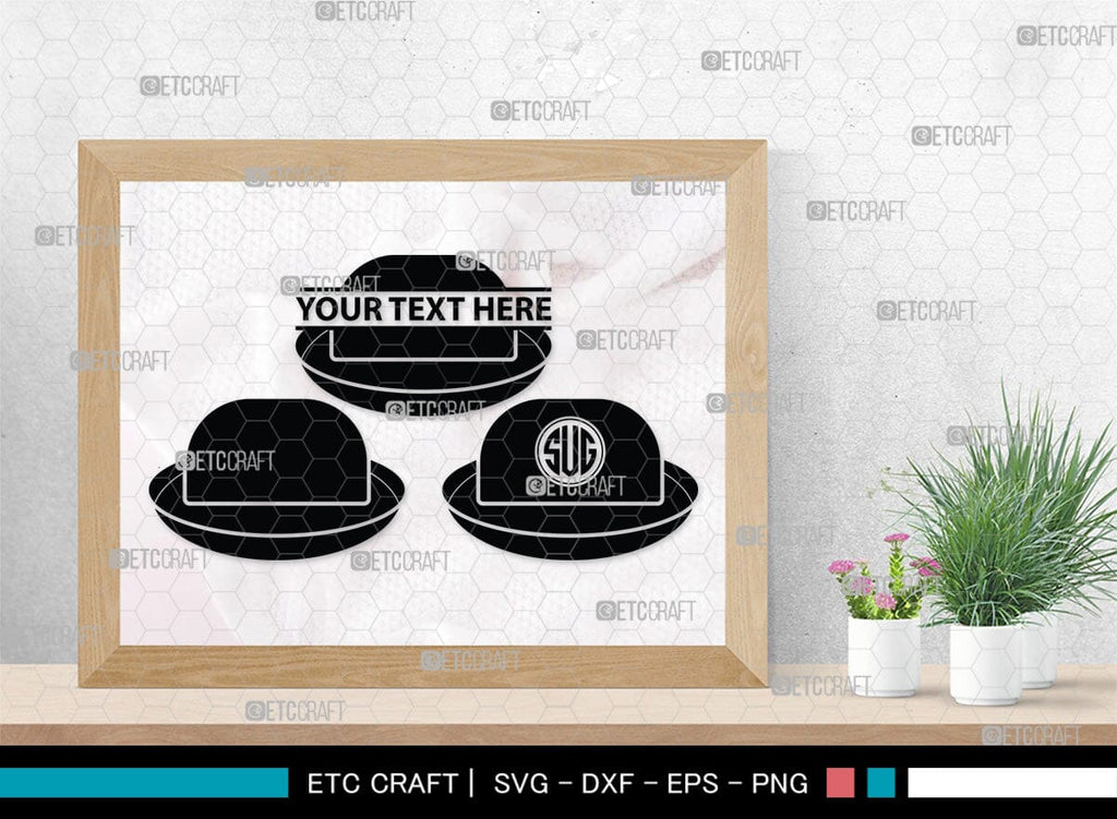 Hat Monogram, Hat Silhouette, Hat SVG, Baseball Cap Svg, Cap Svg ...