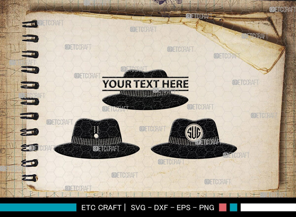 Hat Monogram, Hat Silhouette, Hat SVG, Baseball Cap Svg, Cap Svg ...