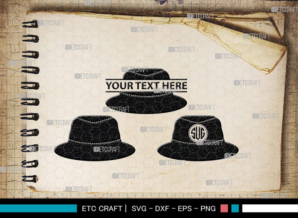 Hat Monogram, Hat Silhouette, Hat SVG, Baseball Cap Svg, Cap Svg ...
