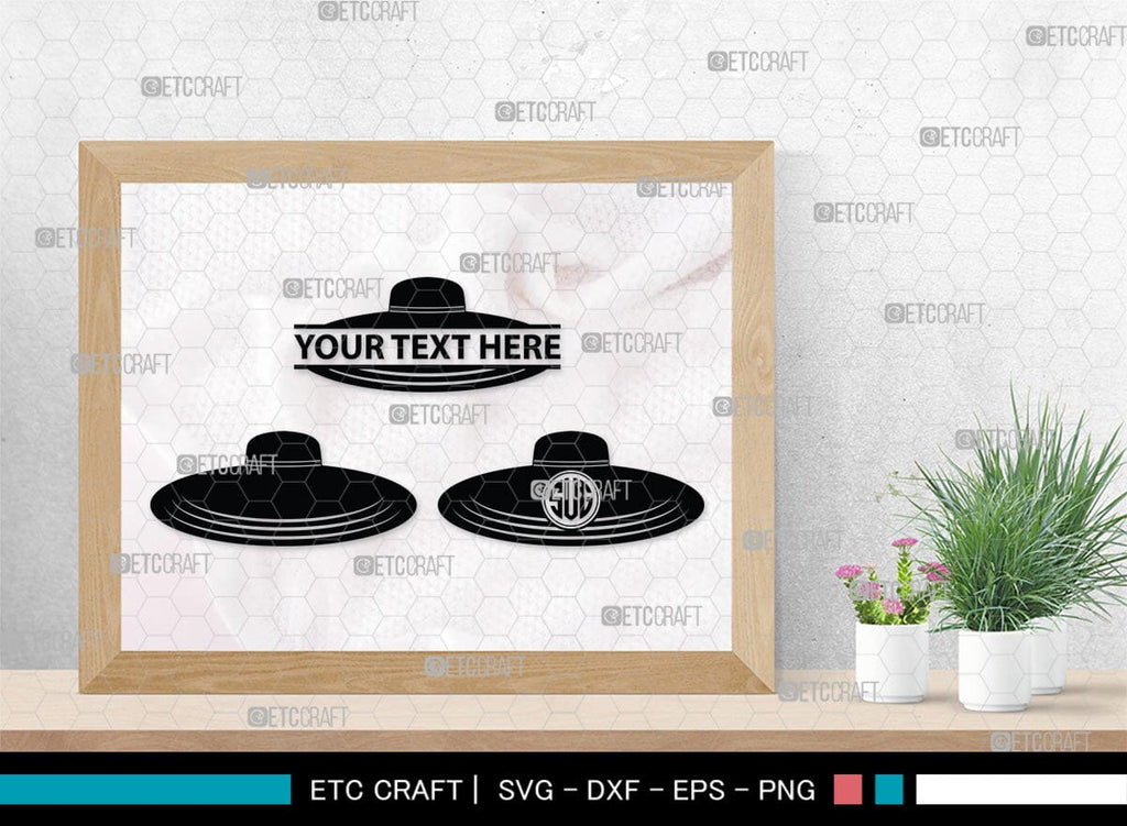 Hat Monogram, Hat Silhouette, Hat SVG, Baseball Cap Svg, Cap Svg ...