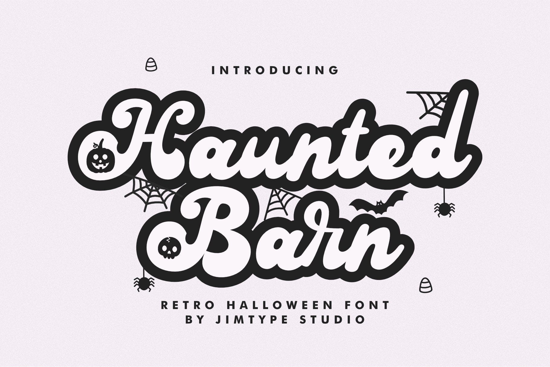 Haunted Barn - Halloweeen - Spooky - Procreate Font - So Fontsy