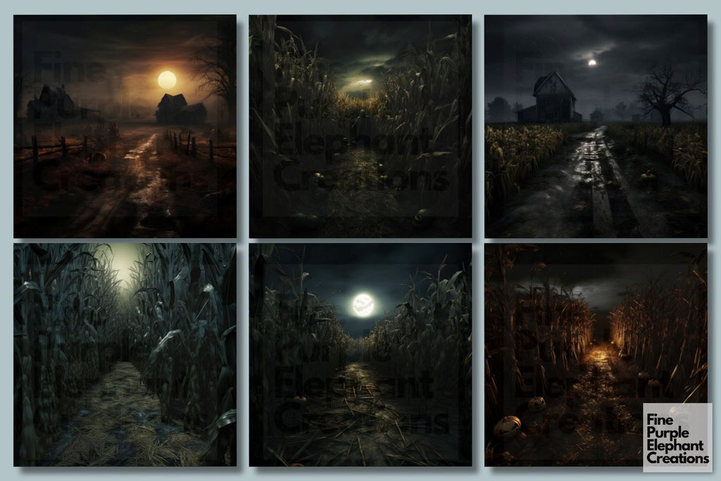 Haunted Farm | Halloween Scary Background - So Fontsy