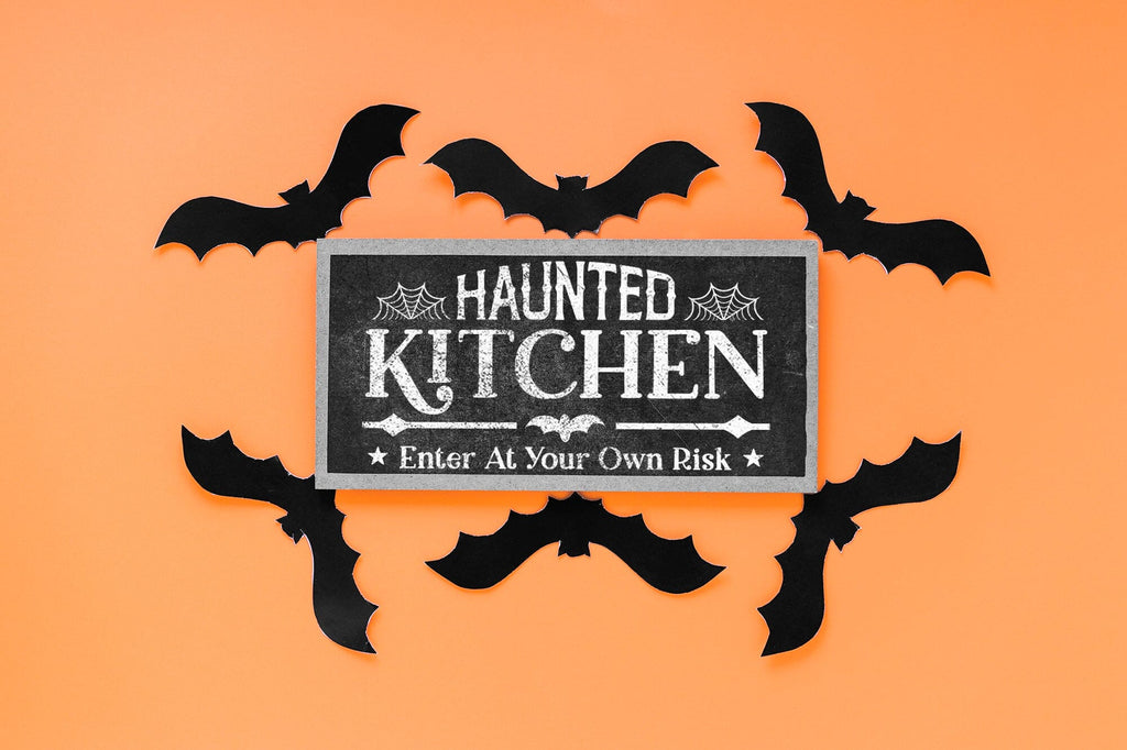 Haunted Kitchen - Halloween Kitchen Sign SVG - So Fontsy