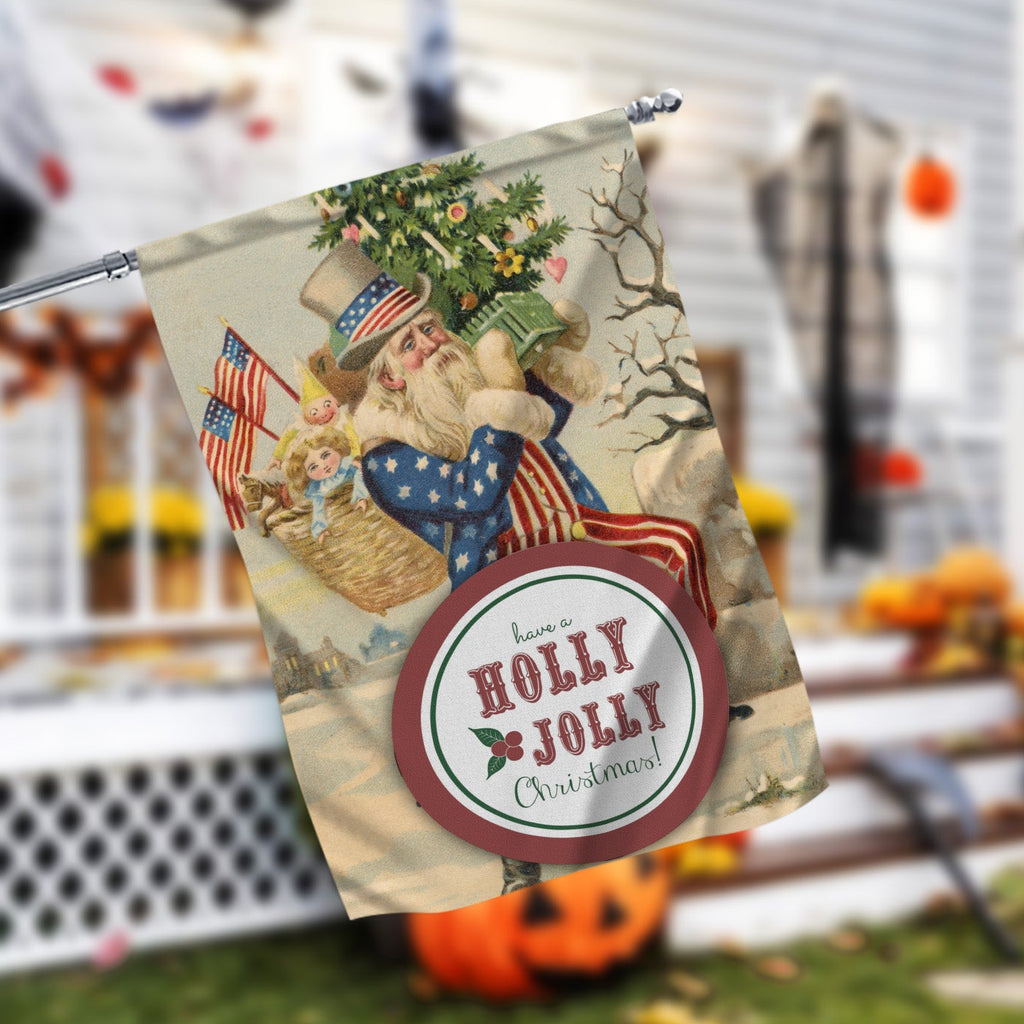 Have A Holly Jolly ChristmasGarden Flag - 12x18 Garden Flag Sublimation ...