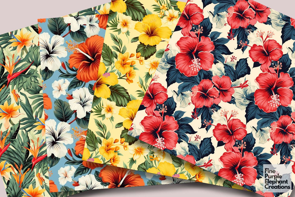 Hawaiian Flowers | Tropical Island - So Fontsy