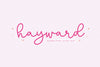 Hayward - Handwritten Script Font - So Fontsy