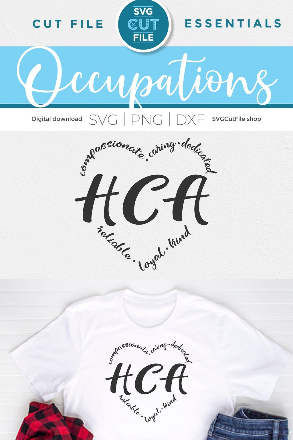 HCA svg, Health Care Aid, HCA heart svg, health care aide, svg dxf png ...