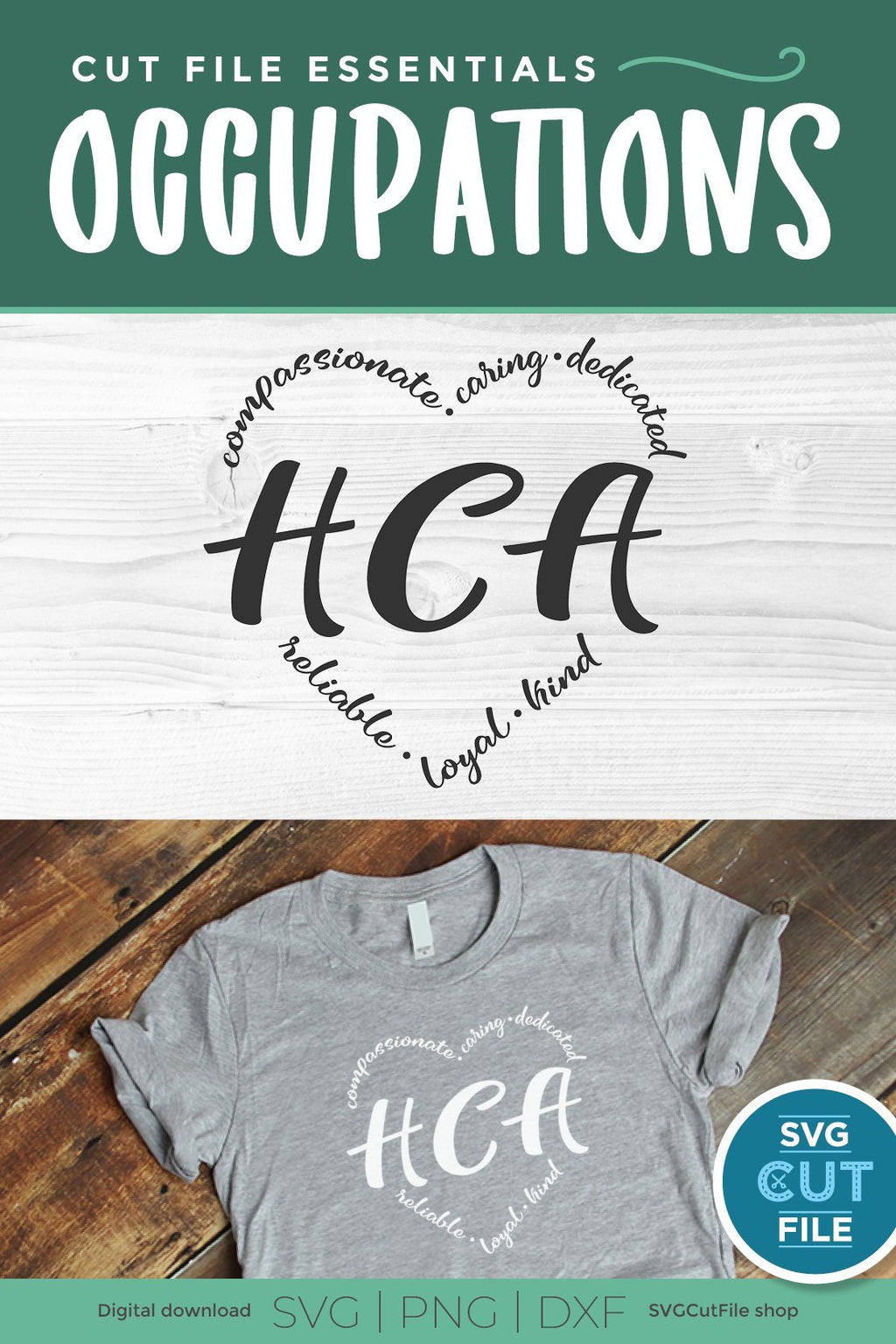 HCA svg, Health Care Aid, HCA heart svg, health care aide, svg dxf png ...