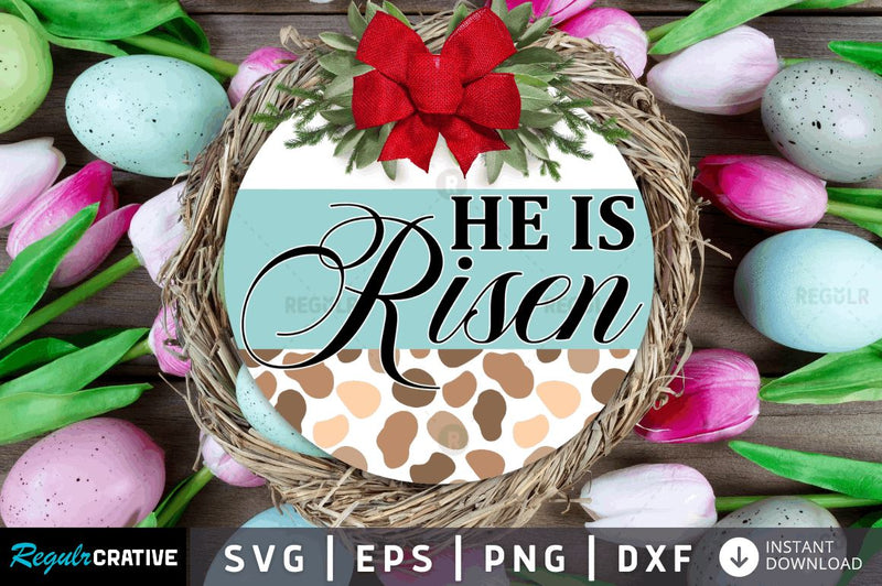 He is risen SVG - So Fontsy