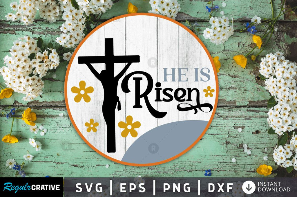 He is risen SVG - So Fontsy